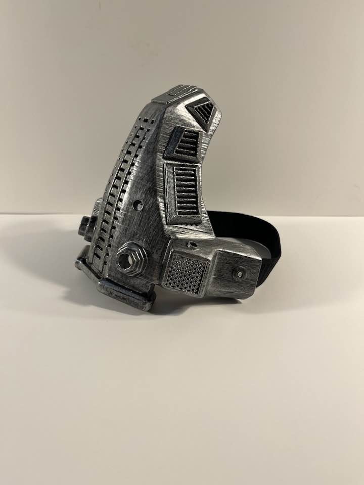 Darth Malgus mask respirator/ breather Weathered Stainless Steel color ...