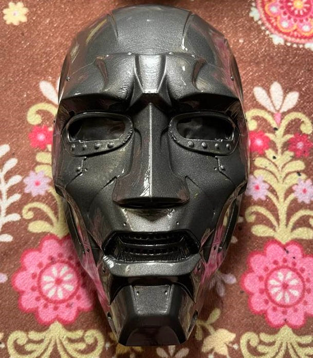 Dr. Doom Mask Variant Metallic Black Stainless-Steel color – Maxx Grey ...