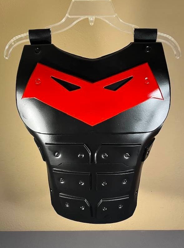 Red Hood Outlaw version chest armor Matte Black Fire Red – Maxx Grey ...