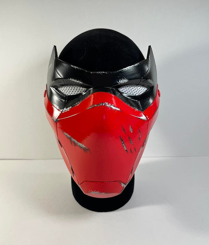 Red Hood Outlaw mask Fire Red and Matte Black – Maxx Grey Creations