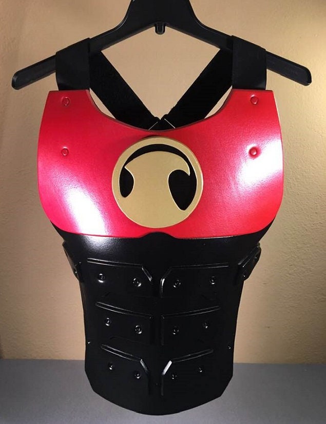Red Robin chest armor Matte Black Crimson Red Pure Gold – Maxx Grey ...