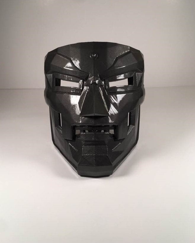 Dr Doom Mask Variant Version Metallic Black – Maxx Grey Creations