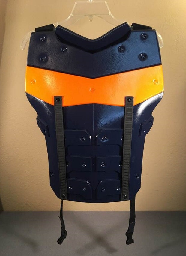 Deathstroke Arkham Origins chest armor Navy Blue True Orange – Maxx ...